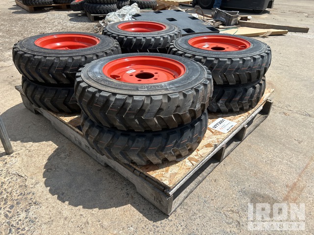 Quantity of (8) Bobcat 5.70-12 Tires w/Wheels (Unused) - Fits Bobcat ...
