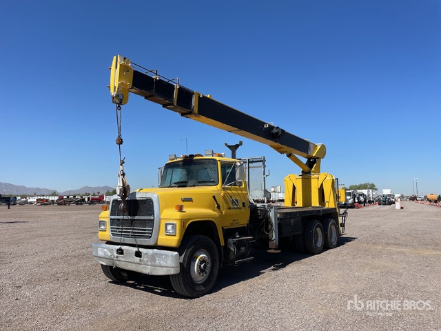 National 900 23 ton Straight Boom on 1995 Ford LT8000 6x4 Boom Truck ...