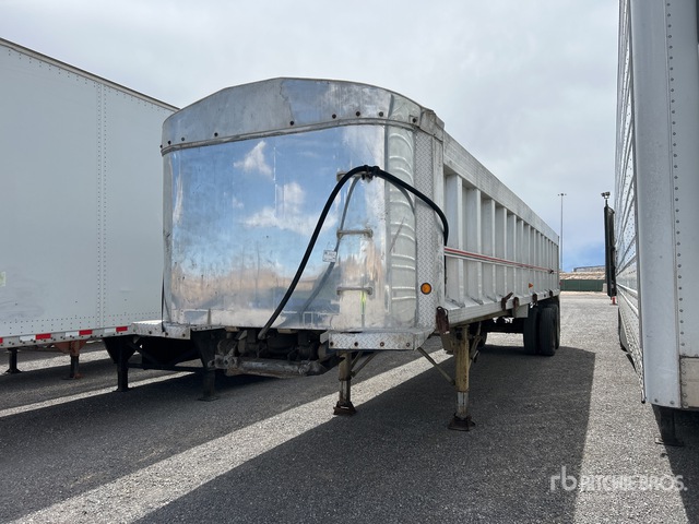 1990 Travis 38 ft T/A Aluminum Frameless End Dump Trailer | Ritchie ...