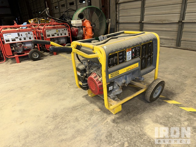 2017 Wacker Neuson GP6600A 6.6 kW Skid-Mounted Portable Generator Set ...