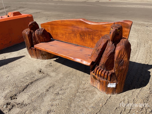 Cedar Chainsaw Carved Eagle Bench | Ritchie Bros. Auctioneers