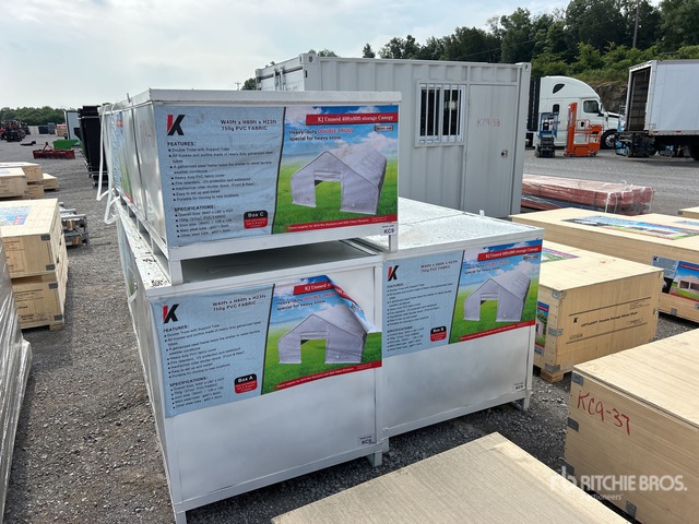 Quantity of (3) 2024 KJ K48 80 ft x 40 ft Storage Building (Unused ...