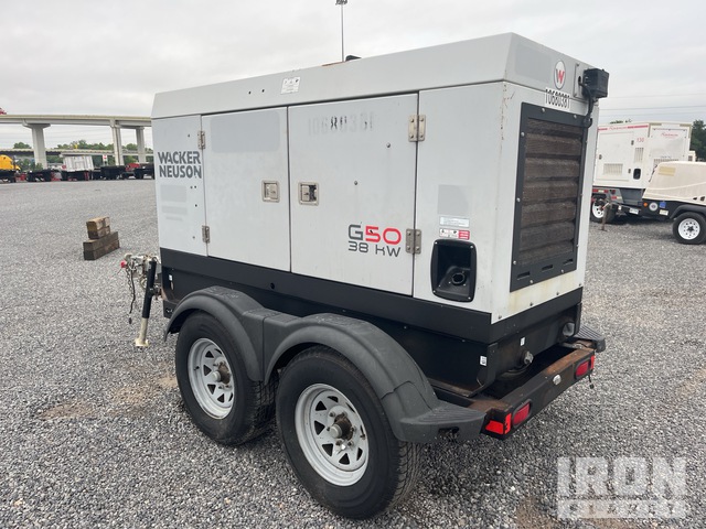 2017 Wacker Neuson G50 38 kW Mobile Generator Set in Humble, Texas ...