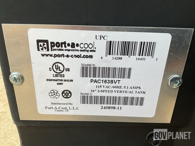 Surplus Port-A-Cool PAC163SVT Evaporative Cooler in Abilene, Kansas ...