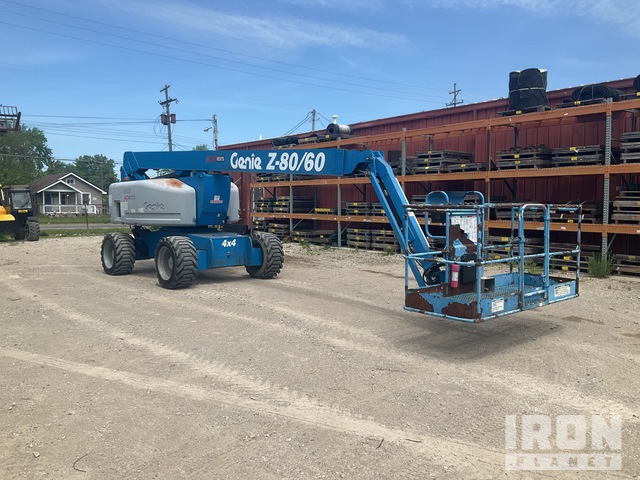 2015 Genie Z80/60 4WD Dual Fuel Articulating Boom Lift in Burton ...