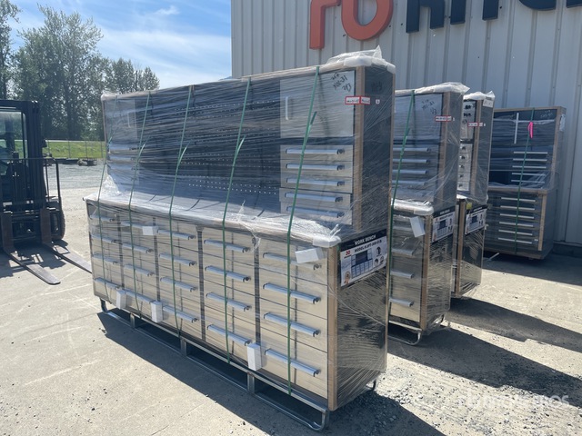 Quantity of (3) 2024 Uppro H30D 9 ft 6 in 30-Drawer Workbench (Unused ...