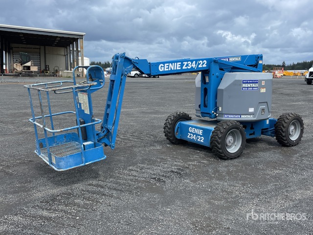 2003 Genie Z34/22 4WD Dual Fuel Articulating Boom Lift | Ritchie Bros ...