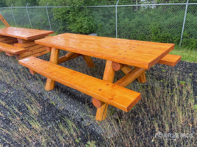8 ft Artistic Log Picnic Table | Ritchie Bros. Auctioneers
