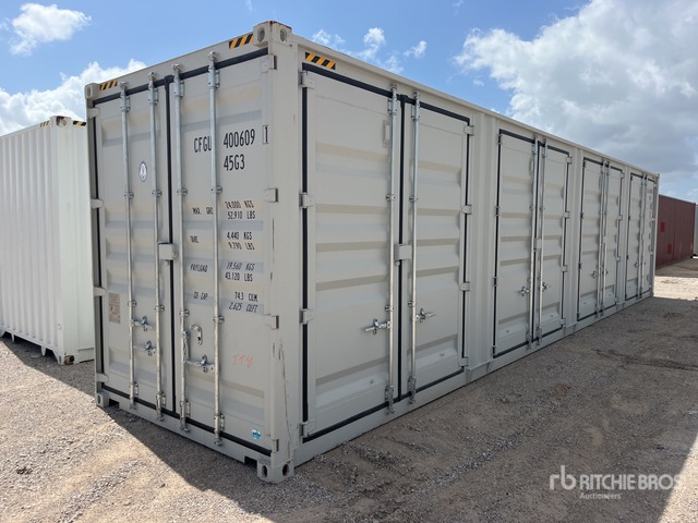 2024 AGT 40 ft HQ 40 ft One-Way High Cube Multi-Door Storage Container ...