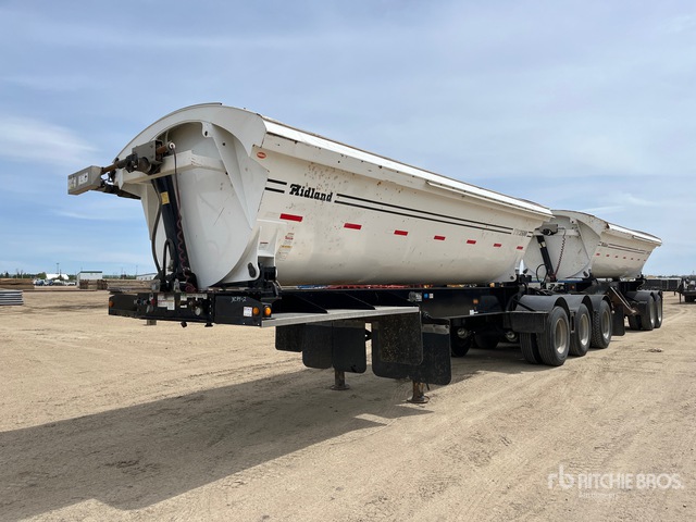 2019 Midland 22 ft Super B-Train Lead Side Dump Trailer | Ritchie Bros ...