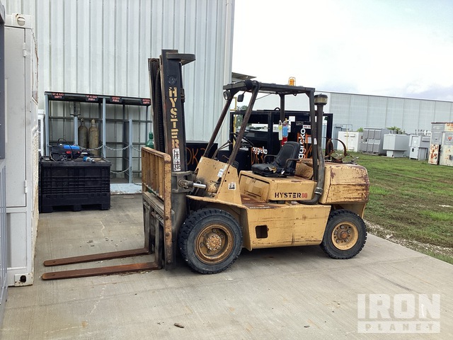 Hyster 80 Pneumatic Tire Forklift in Livingston, Texas, United States ...