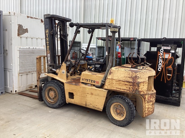 Hyster 80 Pneumatic Tire Forklift in Livingston, Texas, United States ...