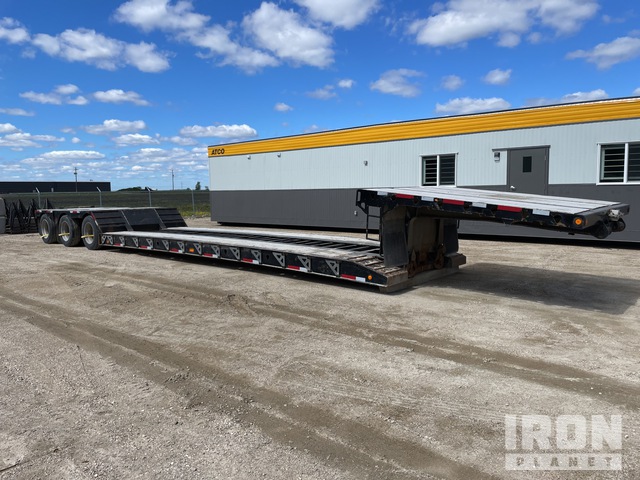 2012 Manac Tri/A Double Drop Removable Gooseneck Lowboy Trailer in Ste ...