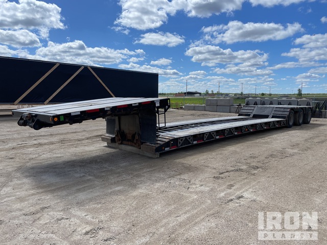 2012 Manac Tri/A Double Drop Removable Gooseneck Lowboy Trailer in Ste ...