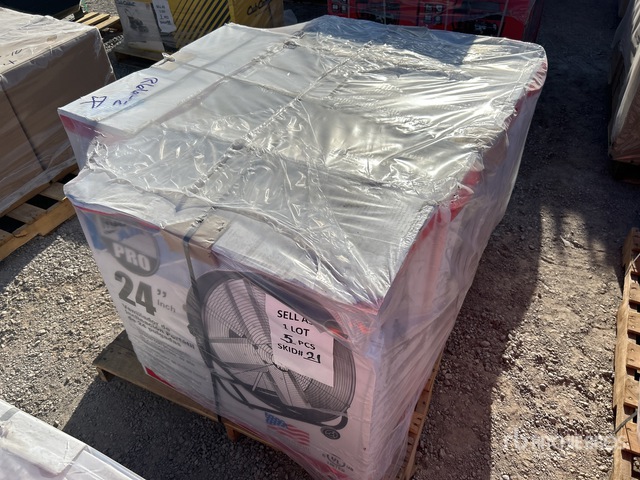 Quantity of (5) Maxx Air Pro 24 in x Commercial Tilt Base Barrel Fan ...
