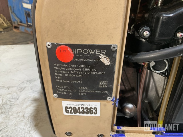 Surplus INI Power Systems IG1000-ICMF Portable Generator Set in Albany ...