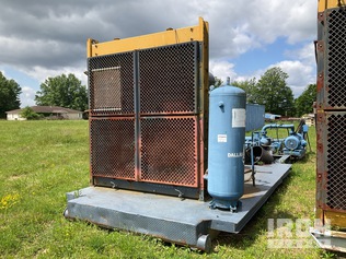 Cat 3512 C Engine with Radiator, Muffler, and Day Fuel Tank, Skid ...