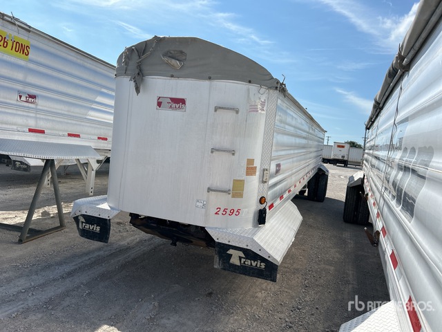 2015 Travis S/76 38 ft T/A Aluminum Frameless End Dump Trailer ...