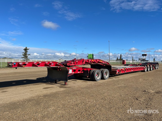 2019 Peerless 65 ton 2+3+2 Double Drop Removable Gooseneck Lowboy ...