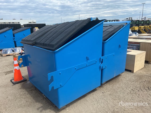Quantity of (2) 4 Yard Side Load Garbage Bins | Ritchie Bros. Auctioneers