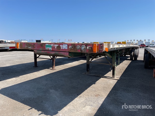 2002 Transcraft TL-80K F2 48 ft T/A Spread Axle Flatbed Trailer ...