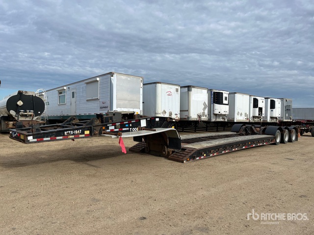 2012 BWS 60HDGSB Tri/A Double Drop Removable Gooseneck Lowboy Trailer ...