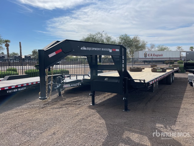 2024 Industrias America G35R 35 ft T/A Gooseneck Equipment Trailer ...