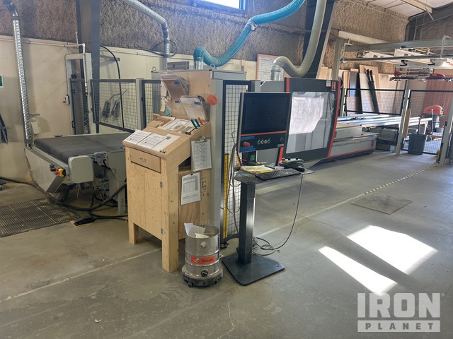 2021 Dynestic Holzher CNC Machine w/2013 Barbaric CSF Panel Storage ...