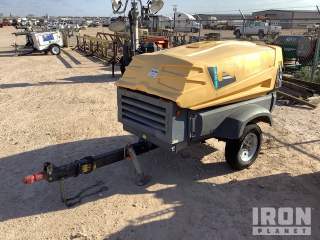 2017 Atlas Copco XAS 185 KD7 PE T4F 185 cfm Mobile Air Compressor in ...