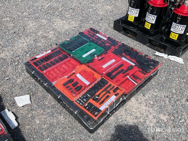 2024 Yuni Sas 1 Juego De Dados Y Adpatadores Sin Usar Sockets And Socket Adaptor Set Unused