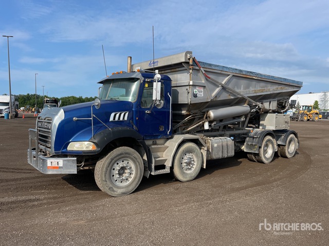2011 Mack GU813 8x4 Twin-Steer Stone Spreader Truck | Ritchie Bros ...