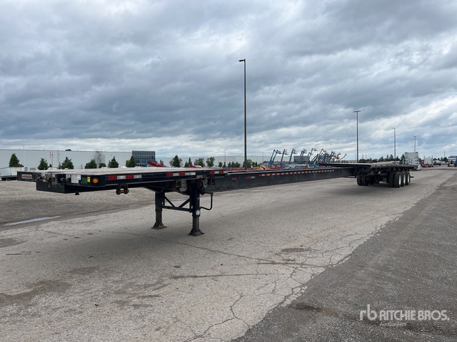 2020 Manac 12353A020 Tri/A 53 ft - 90 ft Extendable Flatbed Trailer ...