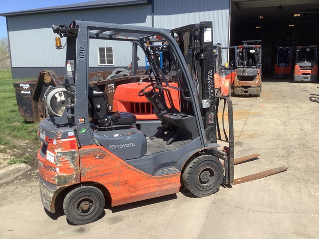 2020 Toyota 8FGU18 Pneumatic Tire Forklift in Evansdale, Iowa, United ...
