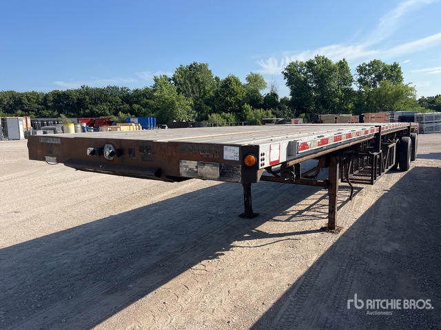 1995 Trailmobile F81T-5JAA 47 ft T/A Spread Axle Flatbed Trailer ...
