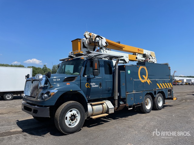 Posi-Plus 400-46-R 46 ft on 2011 International 7400 SBA 6x4 Extended Cab Bucket Truck | Ritchie ...