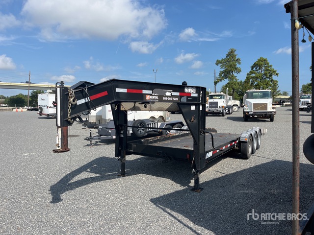 2017 Pratt EZ-24080GN 24 ft Tri/A Gooseneck Ground Load Trailer ...