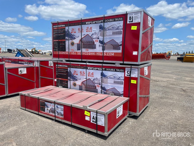 HIlls Industrial 50 ft x 40 ft x 26 ft Container Storage Building ...