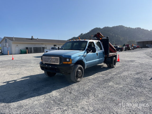 1999 Palfinger PK 4400 4850 lb Knuckle Boom on 2000 Ford F-450 XL 4x4 ...