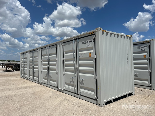 2024 AGT 40 ft HQ 40 ft One-Way High Cube Multi-Door Storage Container ...