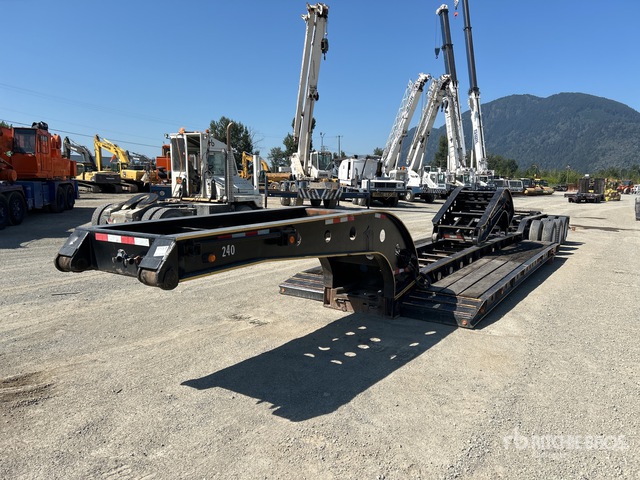 2009 Ubilt 55 ton Tri/A Double Drop Removable Gooseneck Lowboy Trailer ...