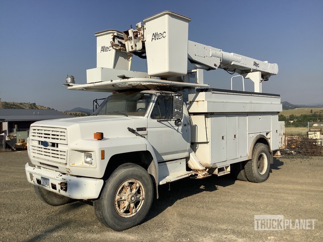 Altec 60 ft on 1986 Ford F8000 4x2 Bucket Truck in East Helena, Montana ...