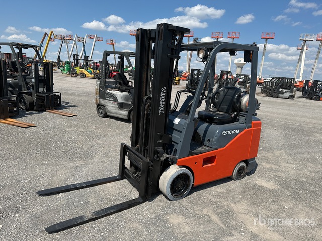 2010 Toyota 8FGCSU20 3750 lb Cushion Tire Forklift | Ritchie Bros ...
