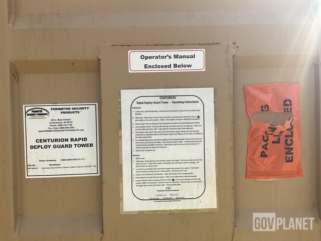 Surplus Perimeter Security 96172RD-DT Centurion Rapid Deploy Guard ...
