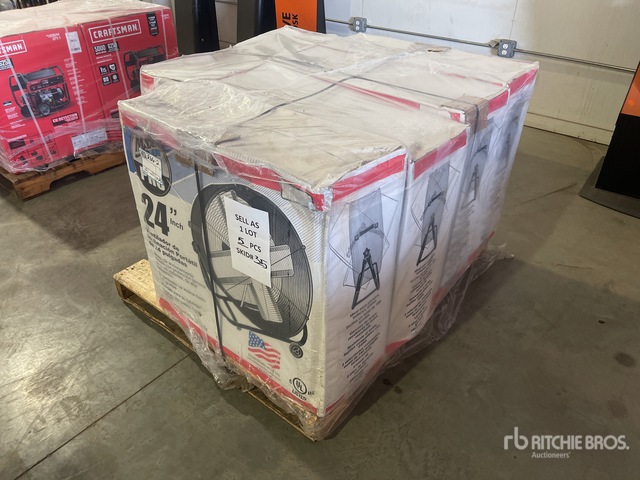 Quantity of (5) Max Air Pro 24 in Commercial Tilt Base Barrel Fan ...