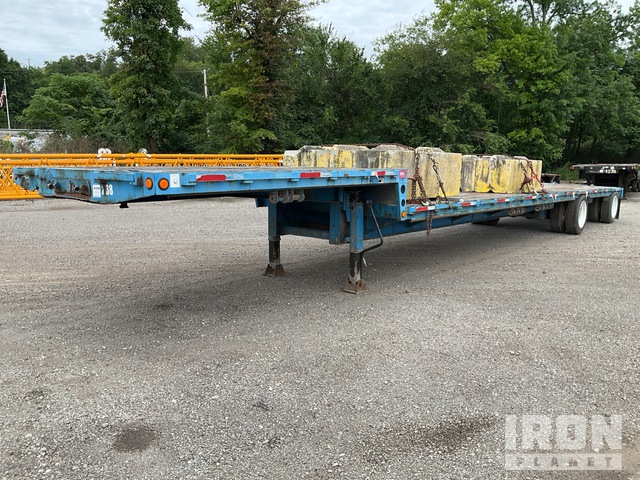 2000 Dynaweld 48 ft T/A Spread Axle Single Drop Step Deck Trailer ...