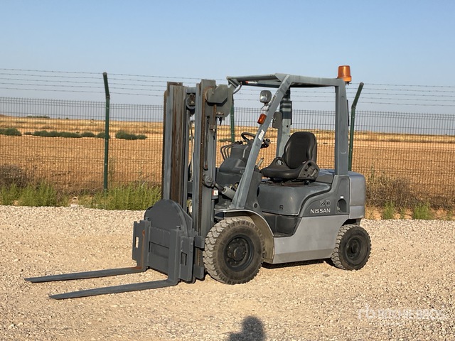 2004 Nissan PL02 Pneumatic Tire Forklift | Ritchie Bros. Auctioneers
