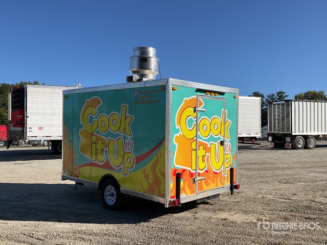 2021 The Fud Trailer 12 ft x 8 ft 2 Person Portable S/A Kitchen Trailer ...