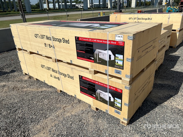 2024 KJ K4230 42 ft x 30 ft Metal Storage Shed (Unused) | Ritchie Bros ...