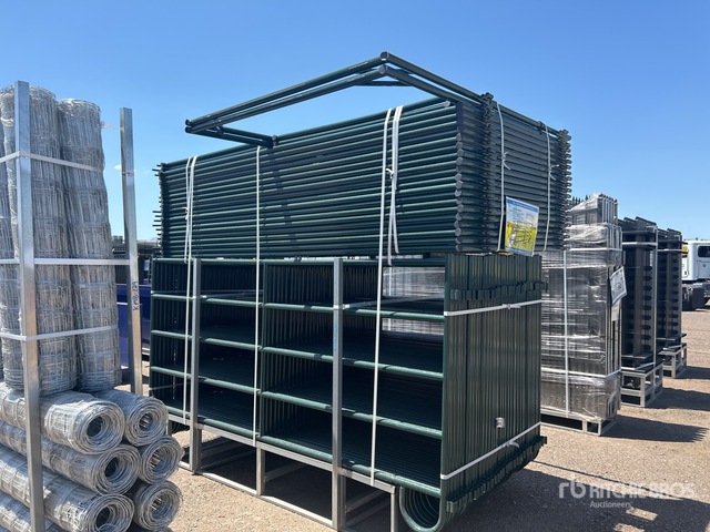 Quantity of (56) 2024 KJ K3856 10 ft Powder Coated Corral Livestock ...