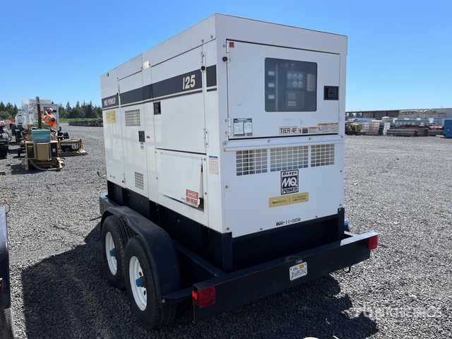 2016 (unverified) Multiquip DCA-125SSIU4F 125 kVA Mobile Generator Set ...